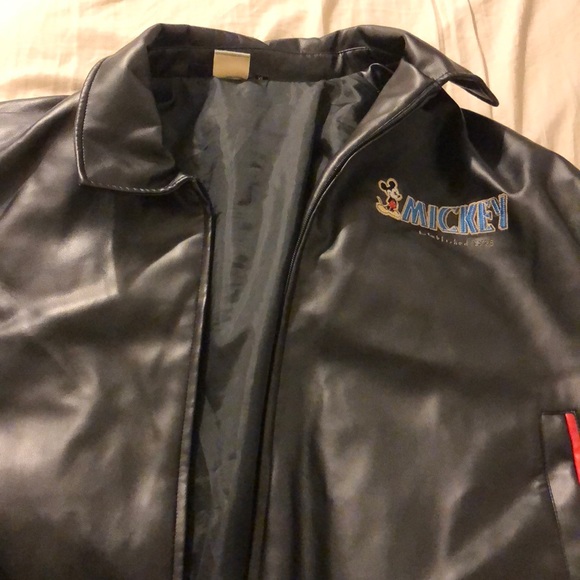 Walt Disney | Jackets & Coats | Vintage Disney Leather Varsity Jacket ...
